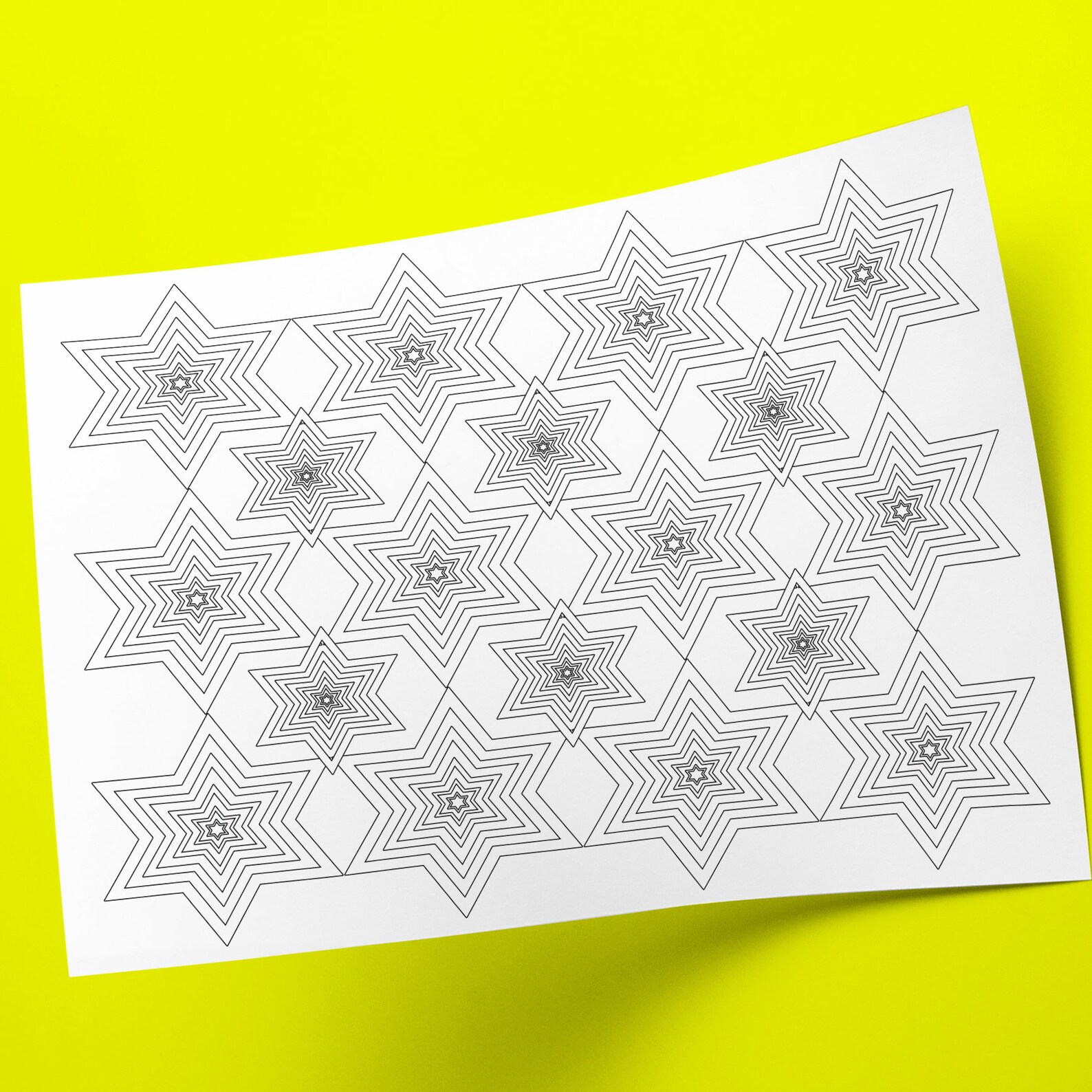 Coloring Book PDF, Stars Shapes to Color, Colouring Pages Printable ...