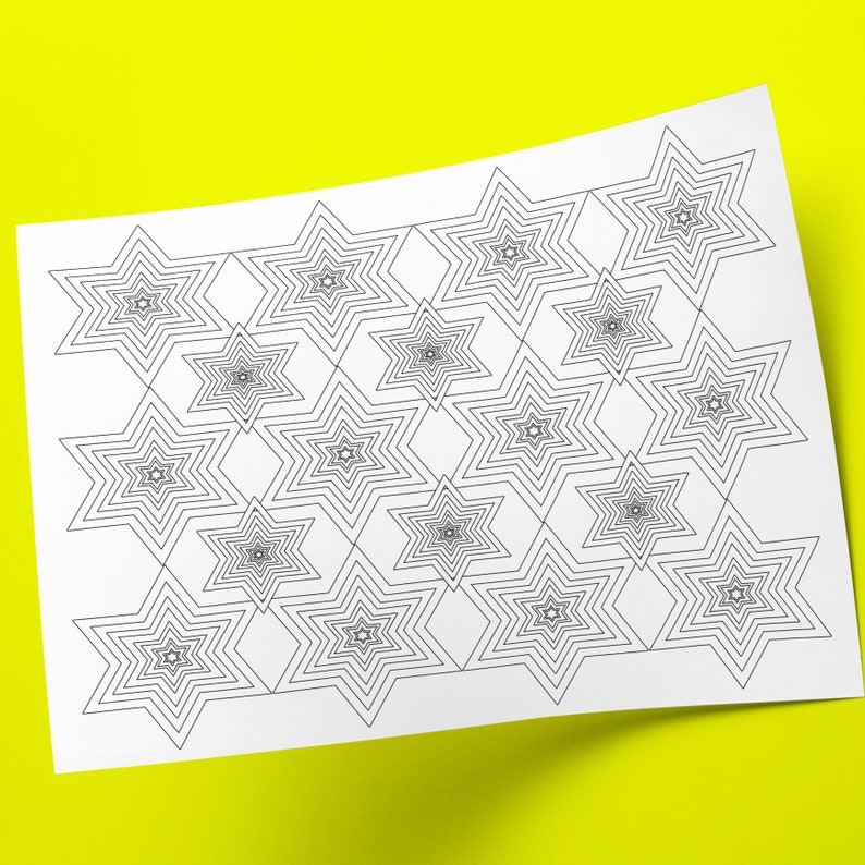 Coloring Book PDF, Stars Shapes to Color, Colouring Pages Printable ...