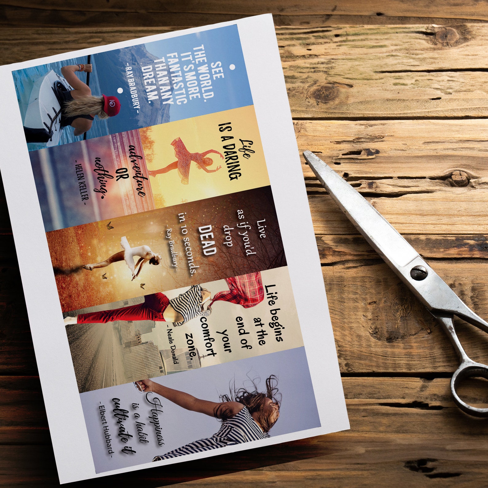 Digital Bookmark Set, Bookmark Printable Literary Gifts, Book Lover ...