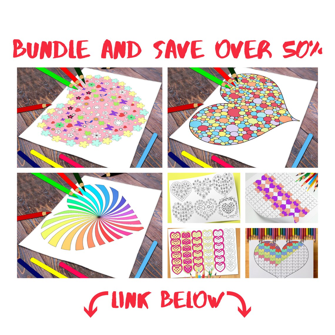 Valentine's Day Crafts for Kids Hearts Coloring Page for - Etsy