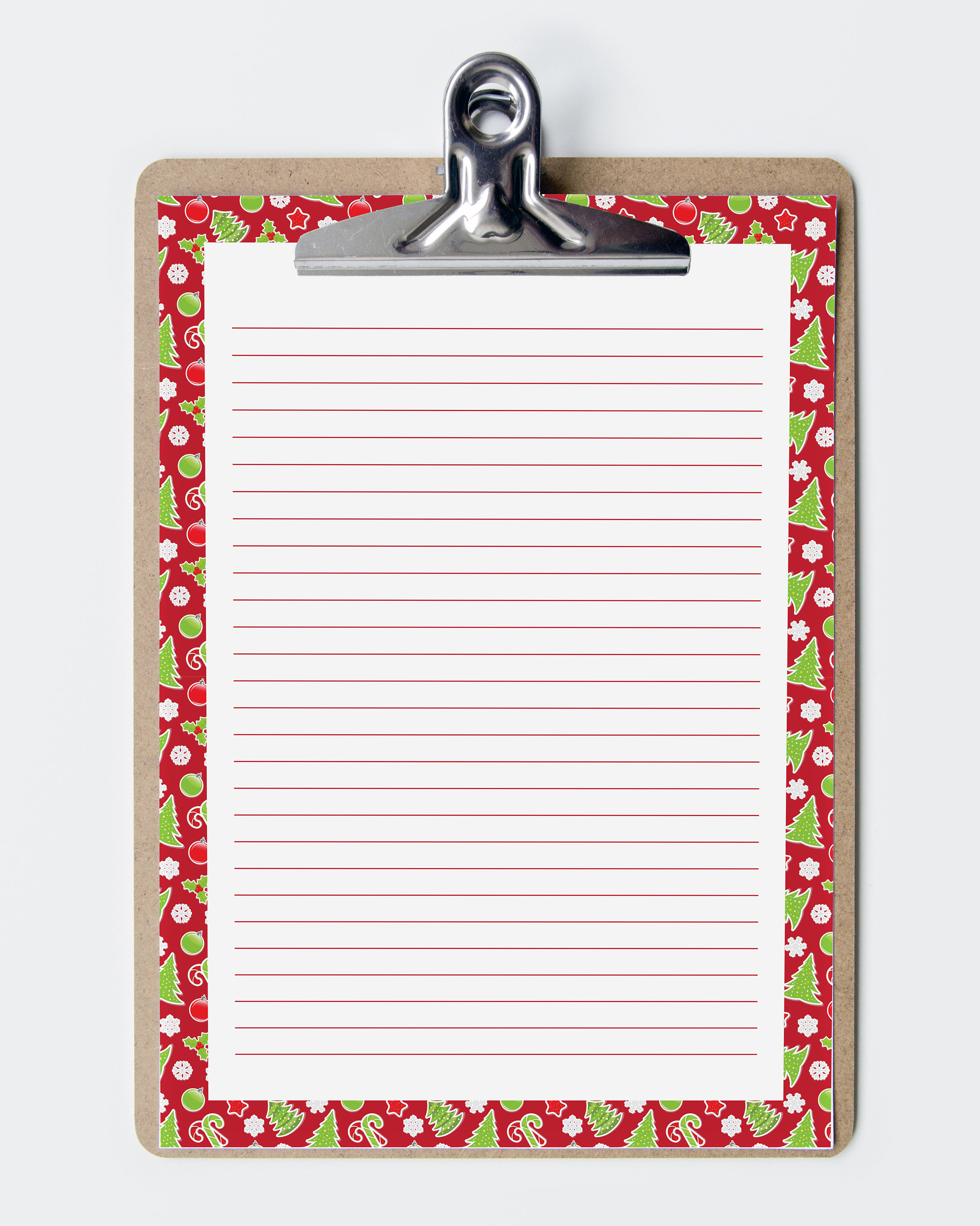 Santa Stationary Printable Paper Christmas Letter From Santa Template ...