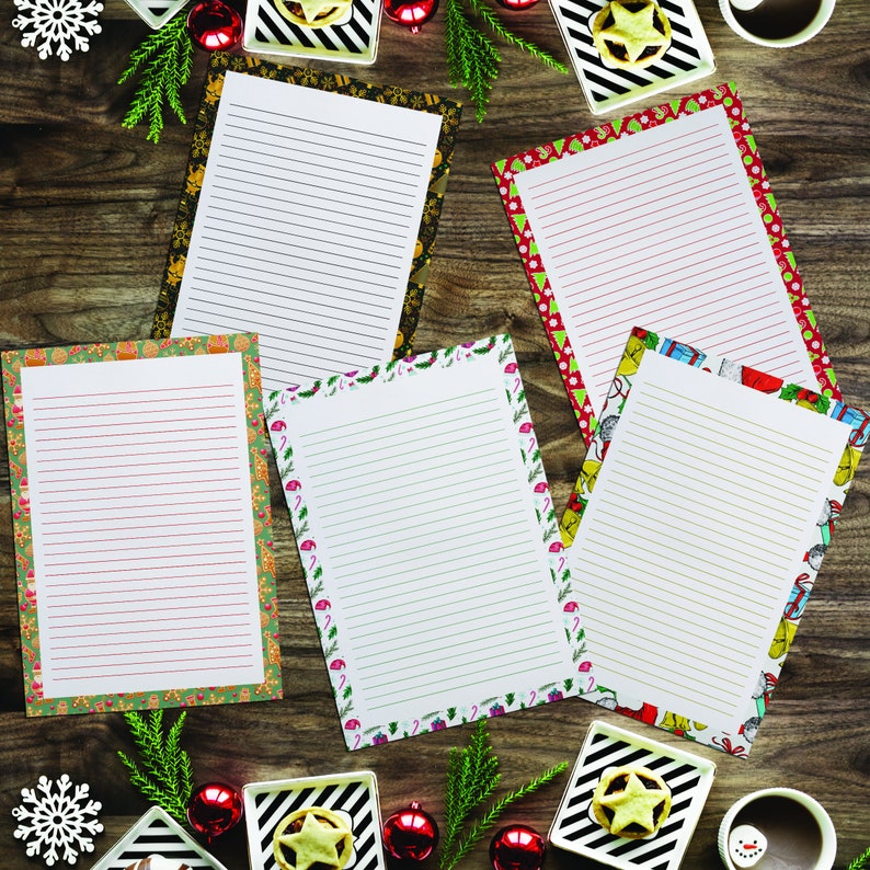 Santa Stationary Printable Paper Christmas Letter From Santa Template ...