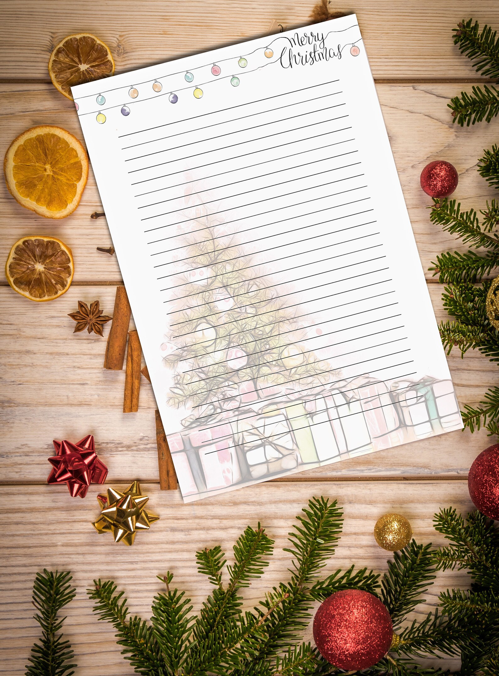 Christmas Stationary Santa Letters to Kids Downloadable - Etsy