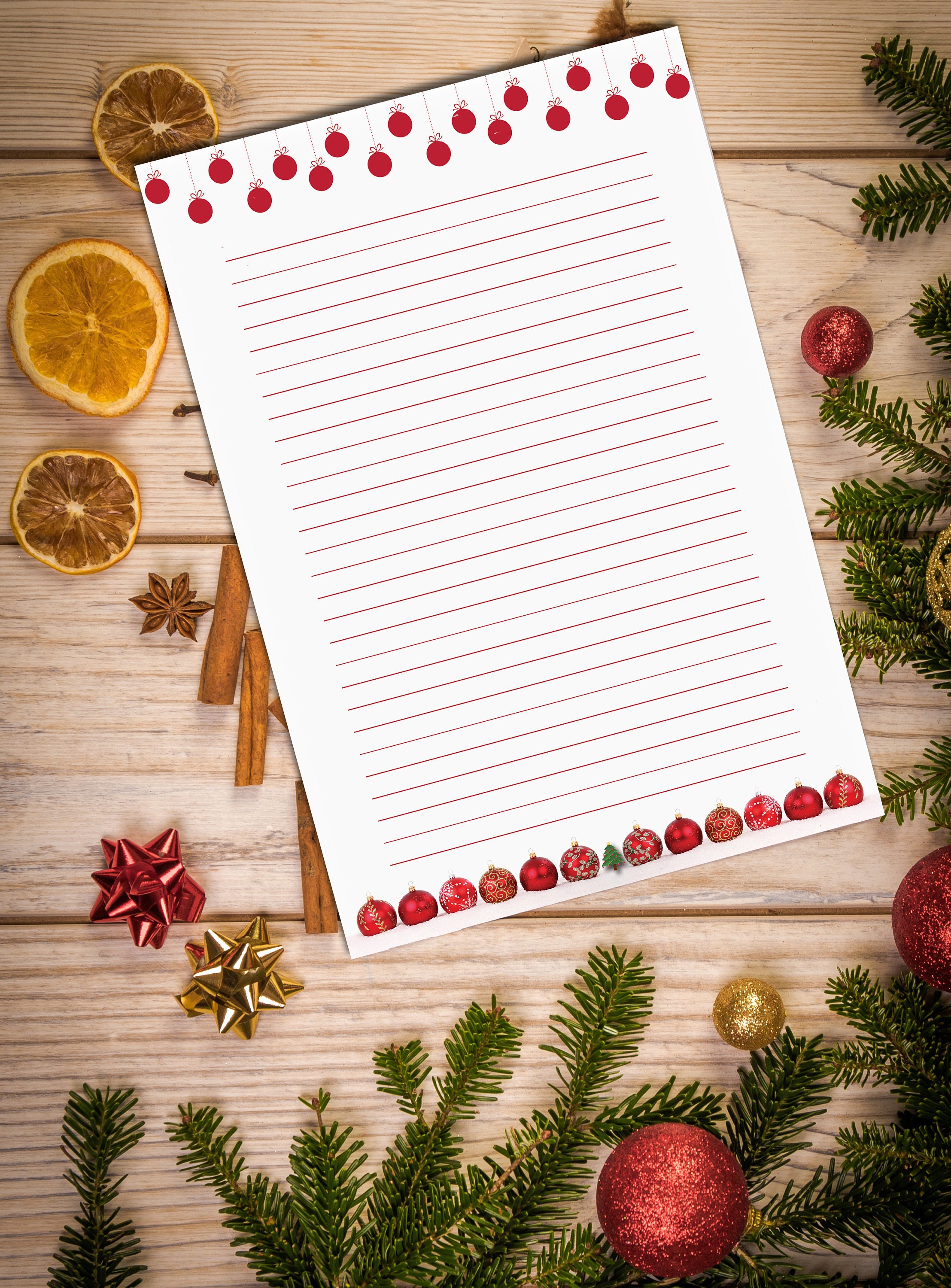 Christmas Stationary Santa Letters to Kids Downloadable - Etsy