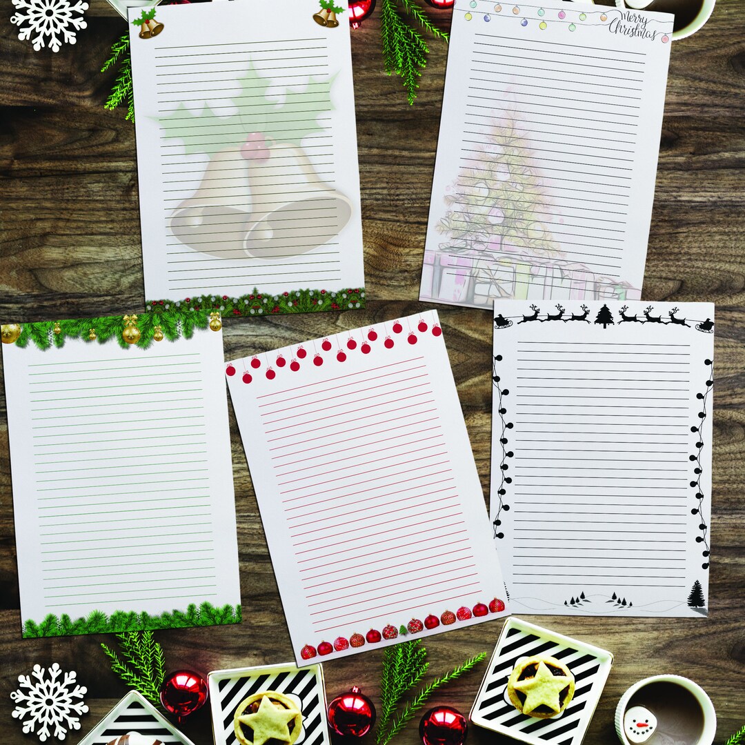 Christmas Stationary Santa Letters to Kids Downloadable - Etsy