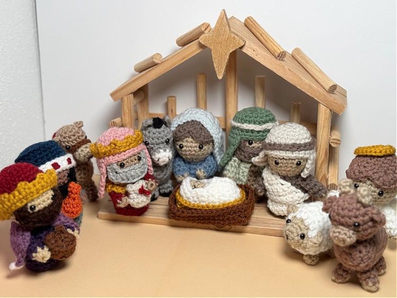 Mini Amigurumi Nativity Set Crochet Patterns Ebook (PDF Download) - Etsy