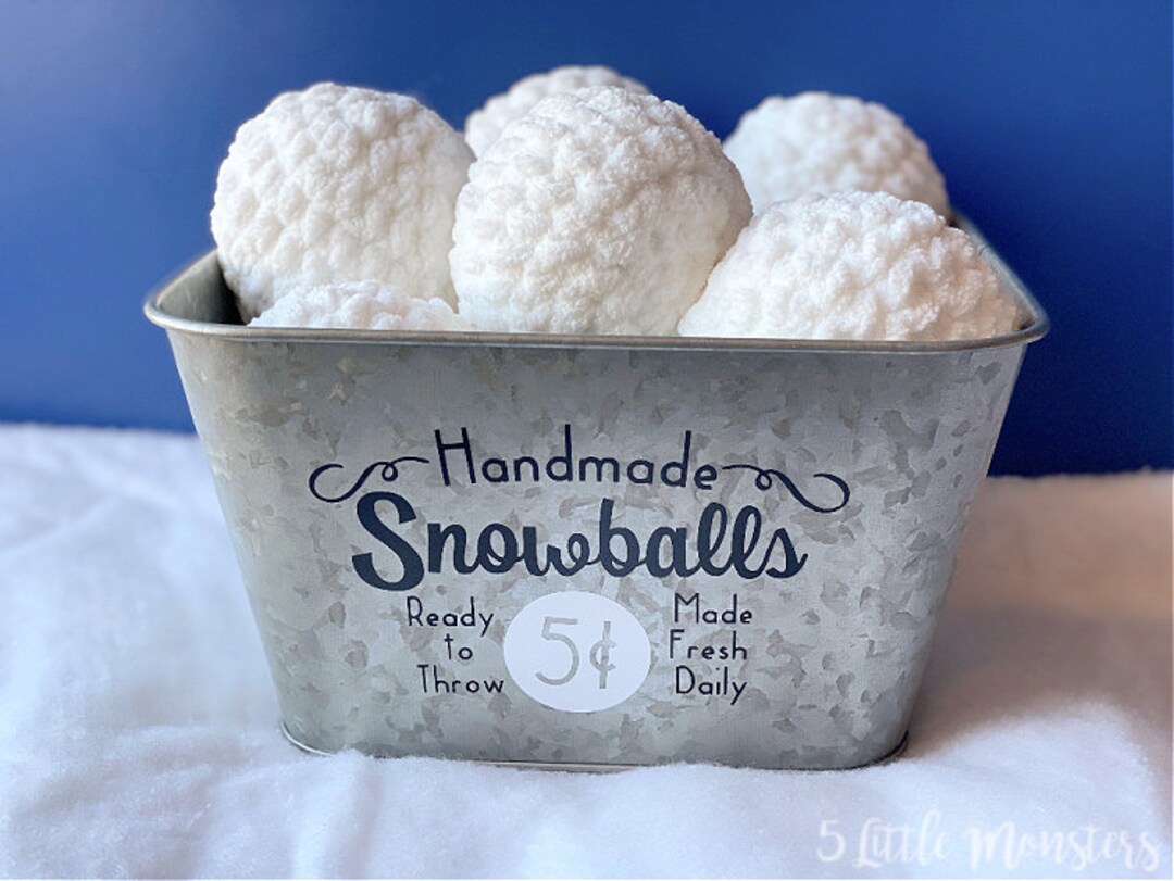 Crocheted Snowballs Crochet Pattern PDF Download - Etsy