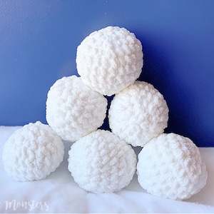 Crocheted Snowballs Crochet Pattern PDF Download - Etsy