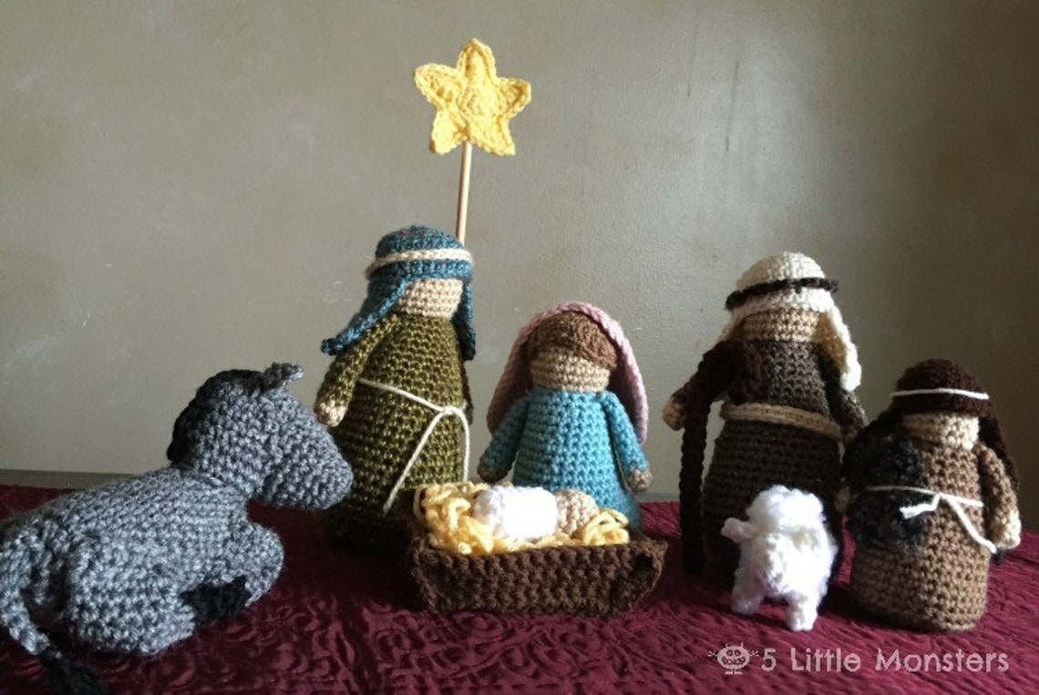 Crocheted Nativity PDF Crochet Pattern Download - Etsy