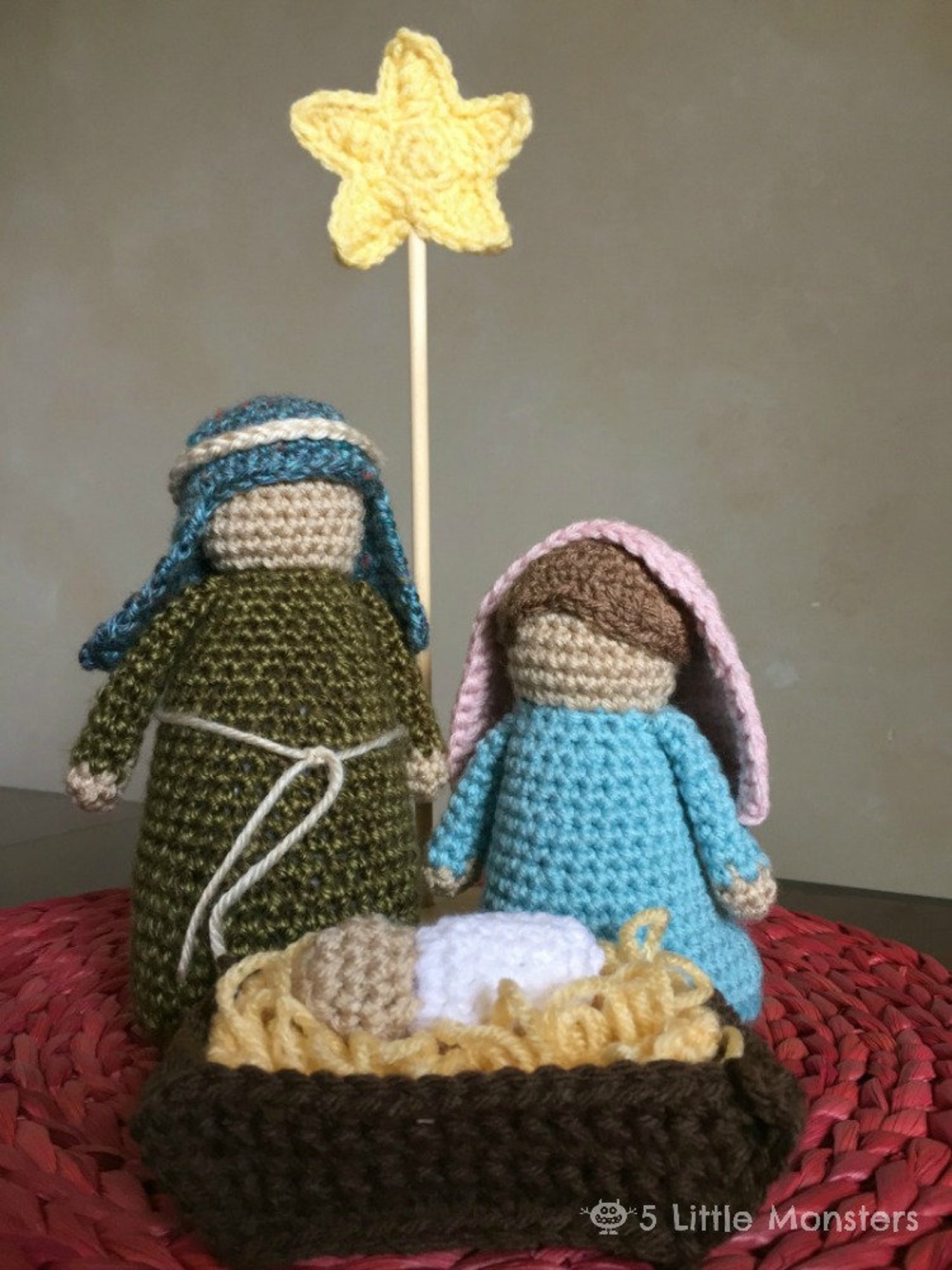 Crocheted Nativity PDF Pattern Bundle 3 PDF Pattern Downloads - Etsy