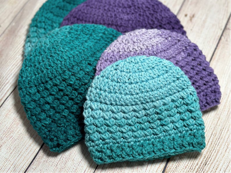 Trinity Hat Crochet Pattern PDF Download 5 Sizes Baby Child - Etsy