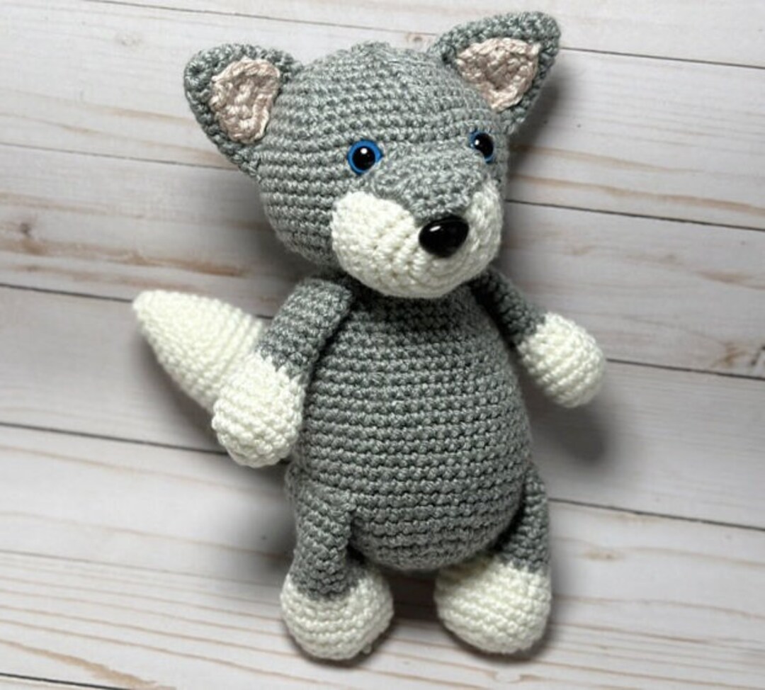 Gray Wolf Softie Crochet Pattern PDF Download - Etsy