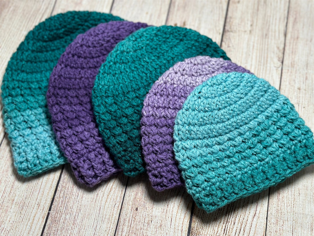 Trinity Hat Crochet Pattern PDF Download 5 Sizes Baby Child Toddler Adult - Etsy