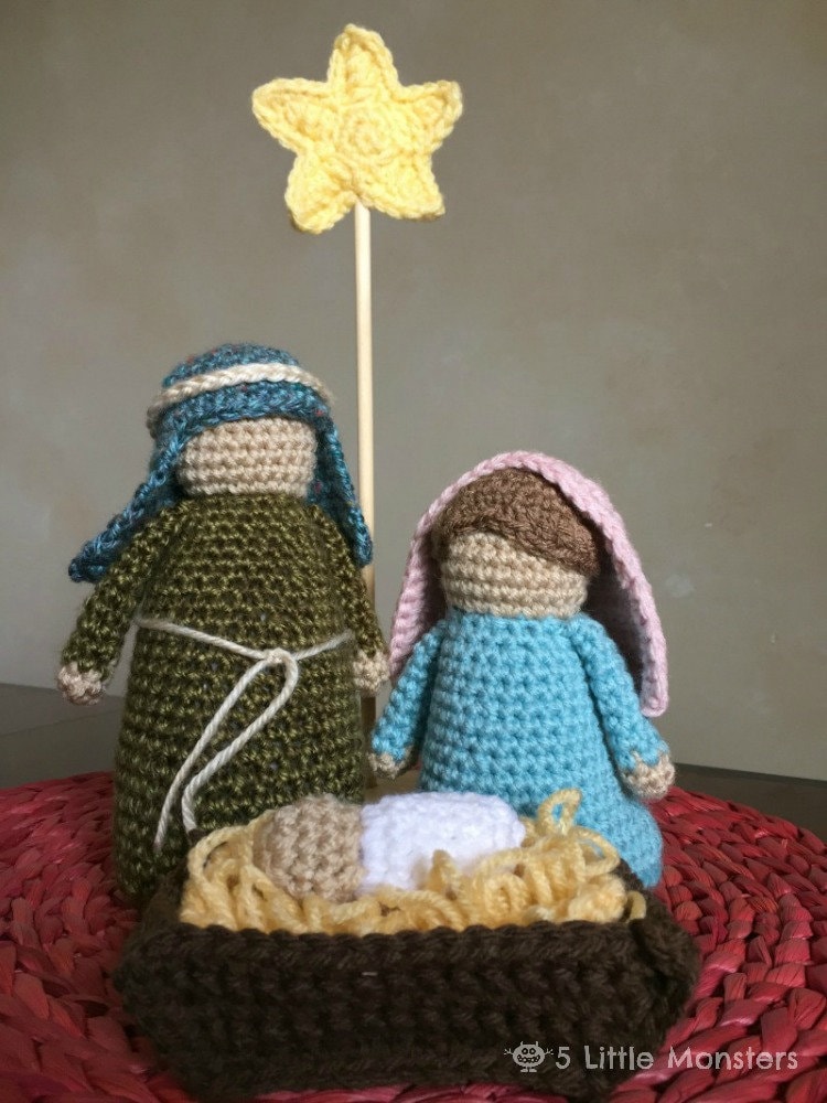Crocheted Nativity PDF Crochet Pattern Download - Etsy