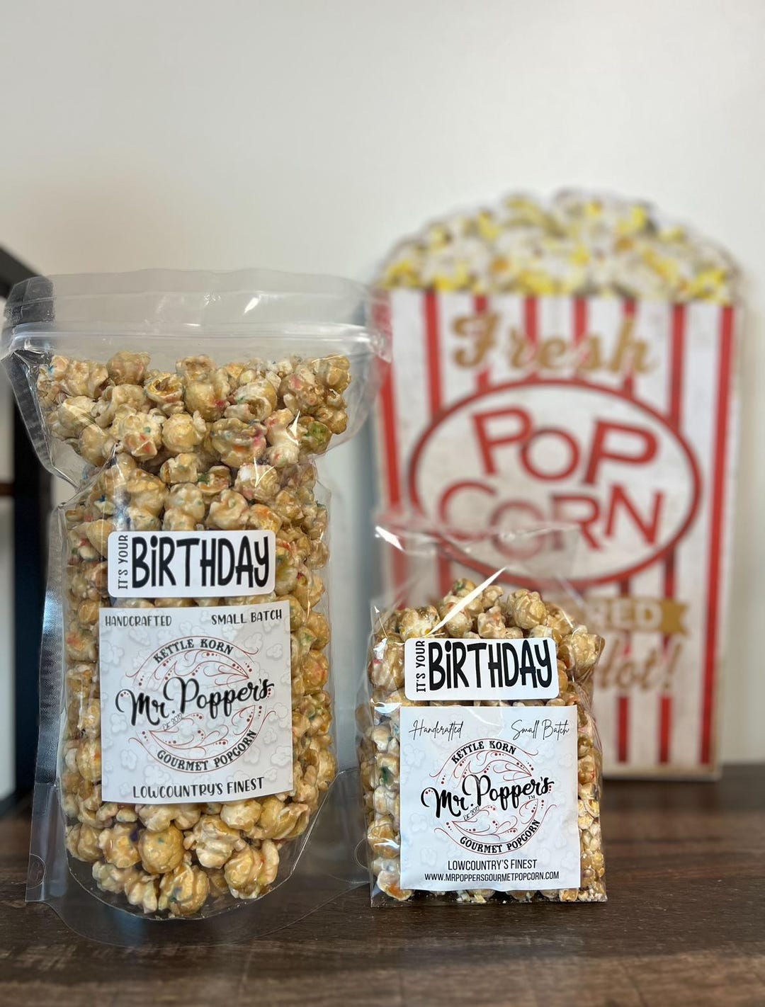 It's Your Birthday birthday Cake With Rainbow Sprinkles Gourmet Popcorn ...