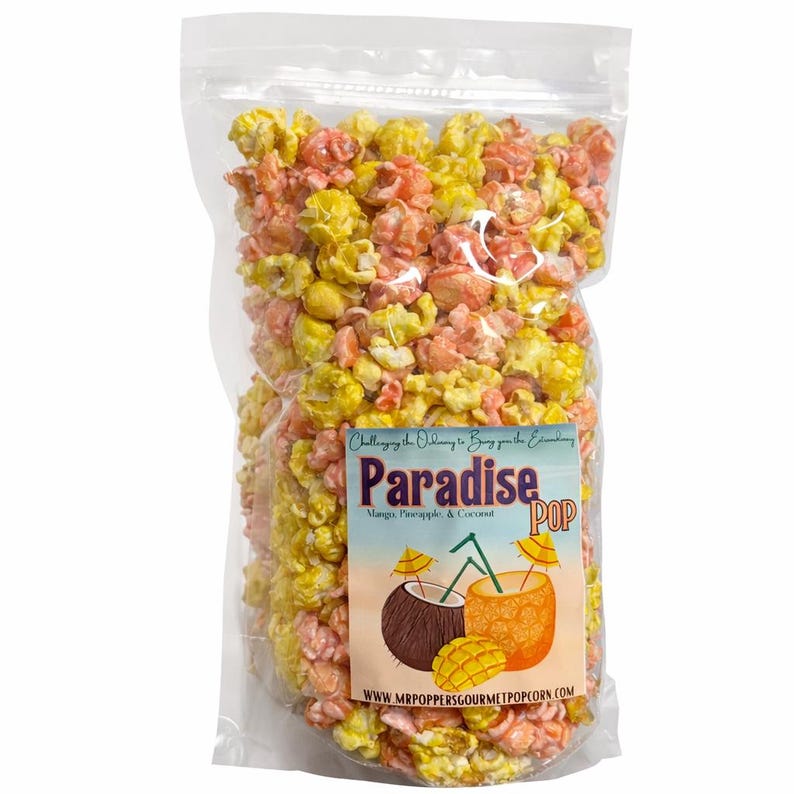 Paradise Pop (peach, Coconut, & Pineapple) Gourmet Popcorn - Etsy