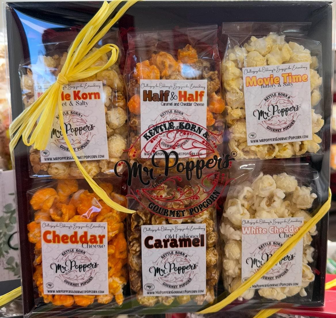 The Original Sampler Pop Box, Gourmet Popcorn Assortment of Six Flavors ...
