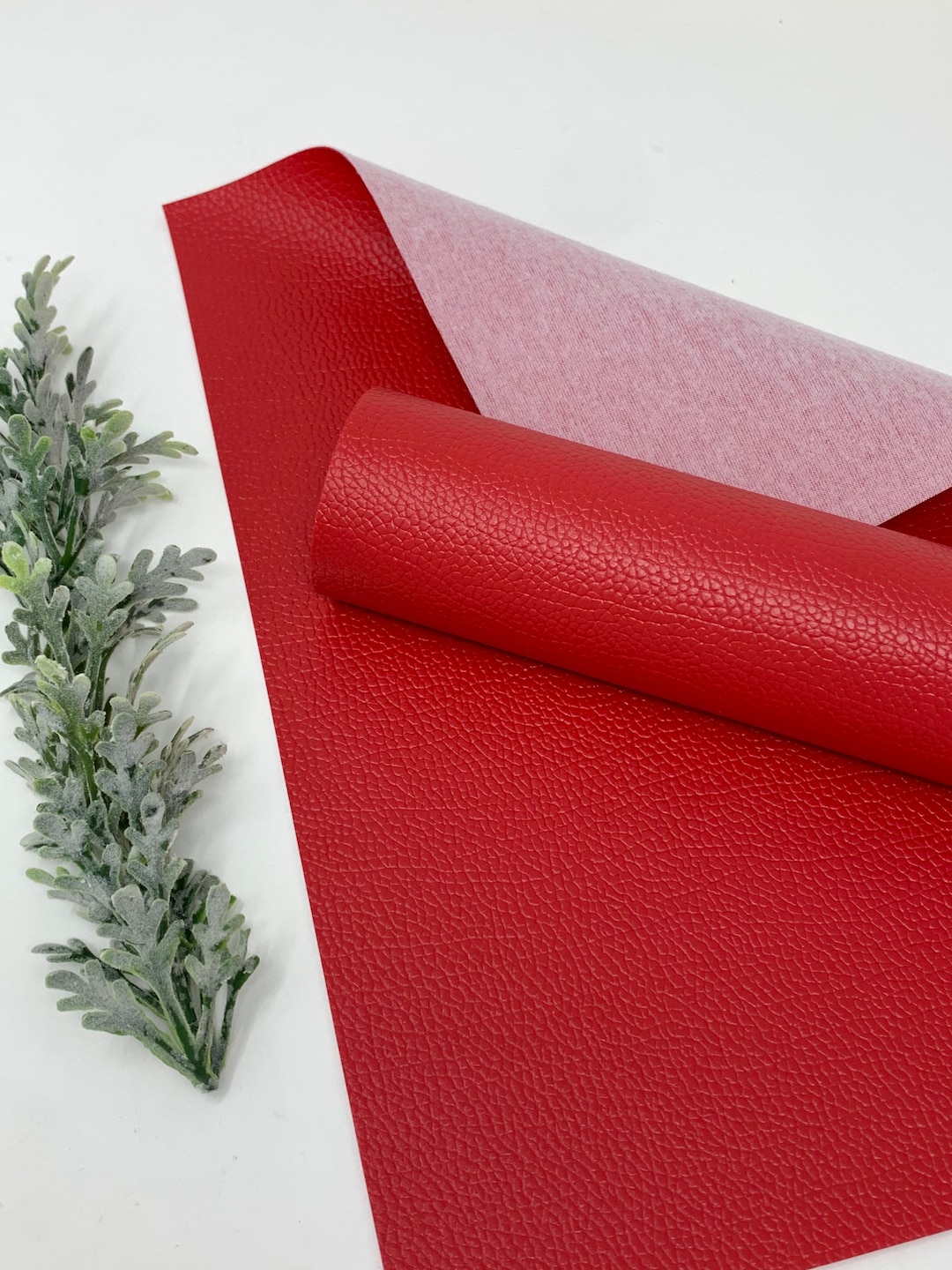 Red Faux Leather Sheets: 0.9mm Thick, DIY Craft Supplies - Etsy