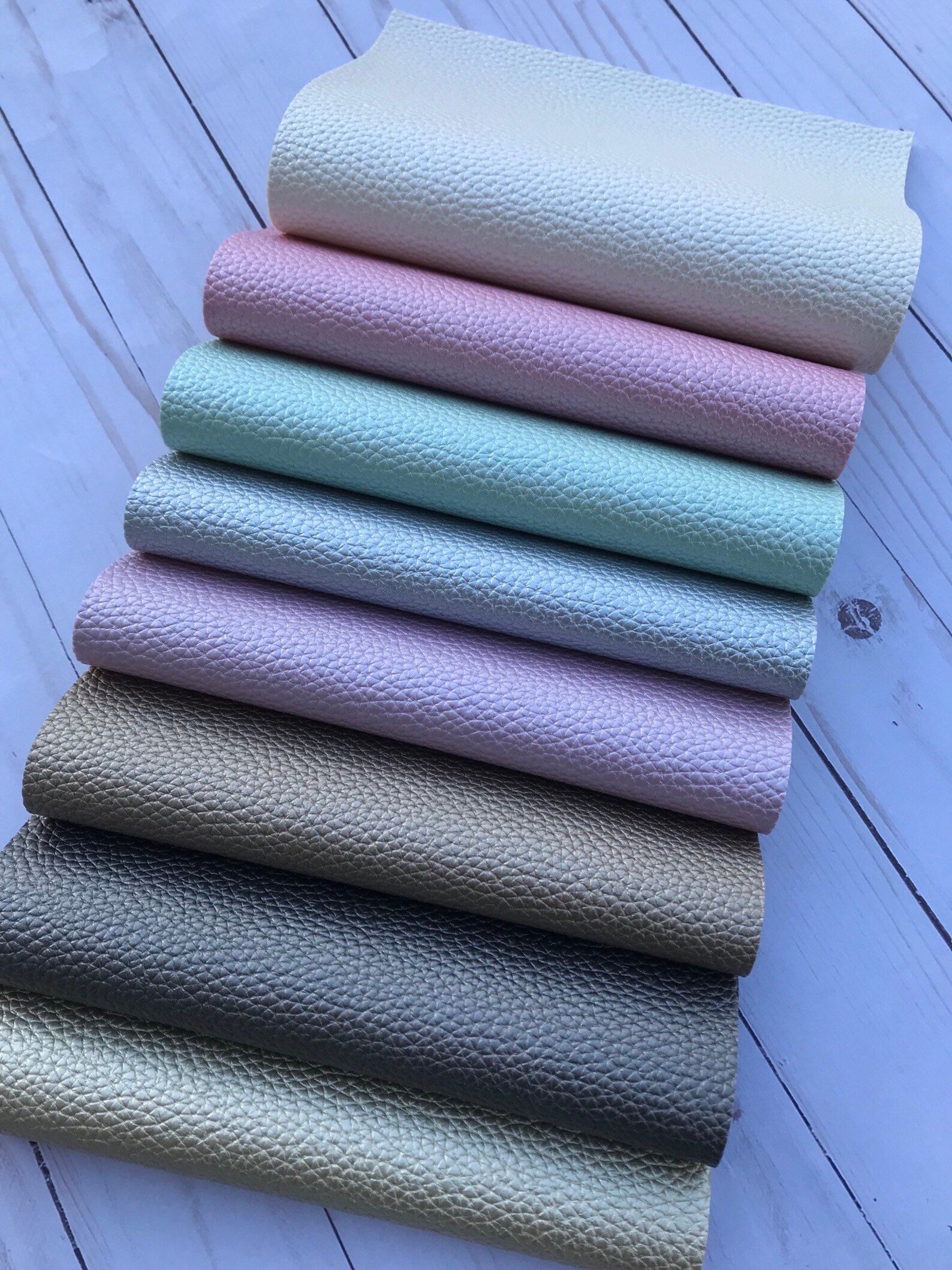 Pearl Litchi Design Faux Leather. Faux Leather Pearl Leather. | Etsy