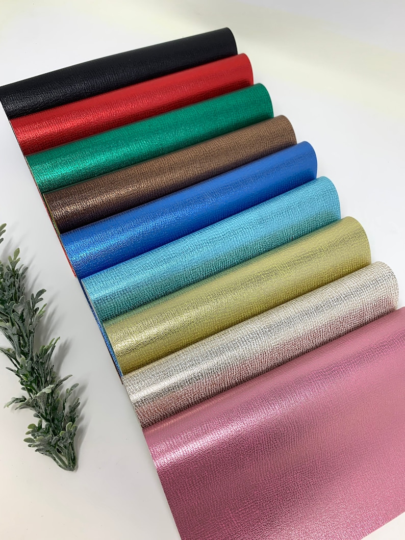Textured Faux Leather Sheets: 12 Colors, Soft Fabric Backing - Etsy