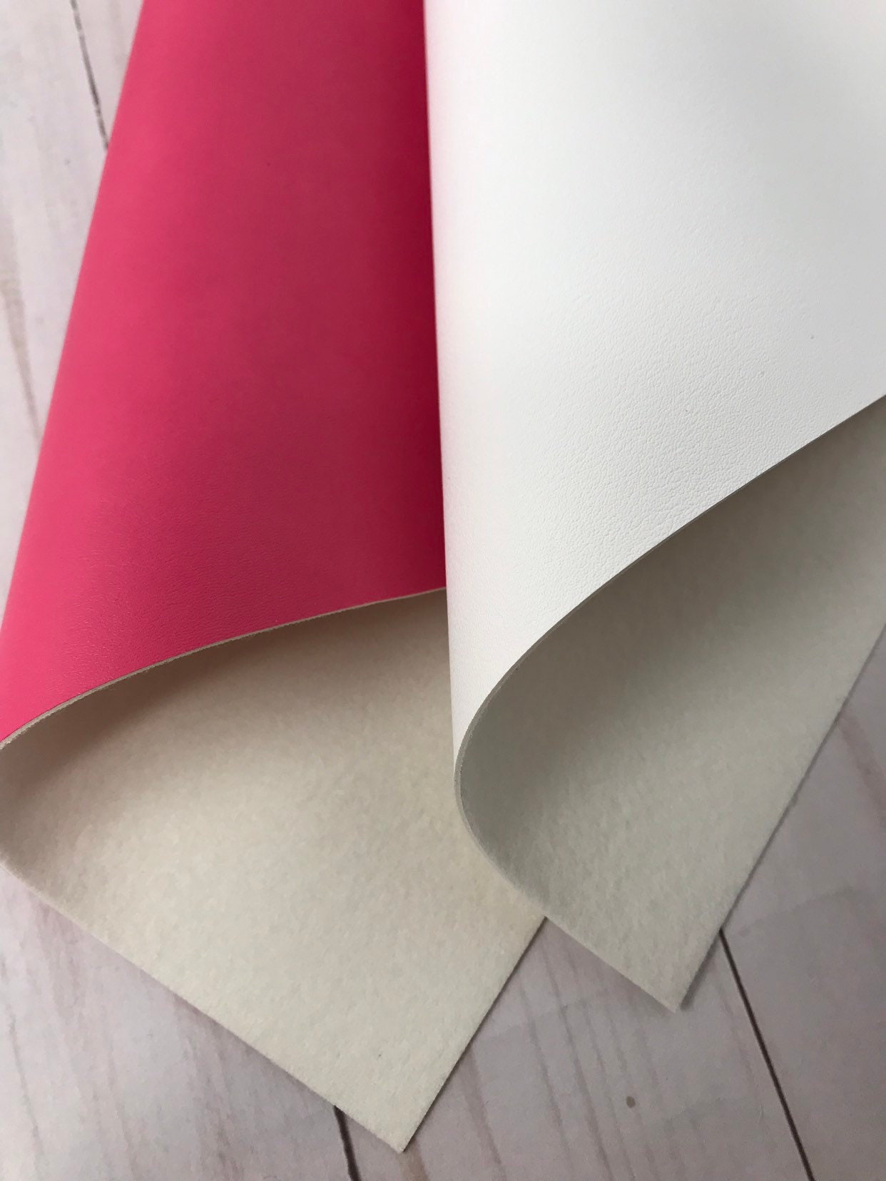 Faux Leather Fuchsia Color Leather Sheets. Faux Leather Craft | Etsy
