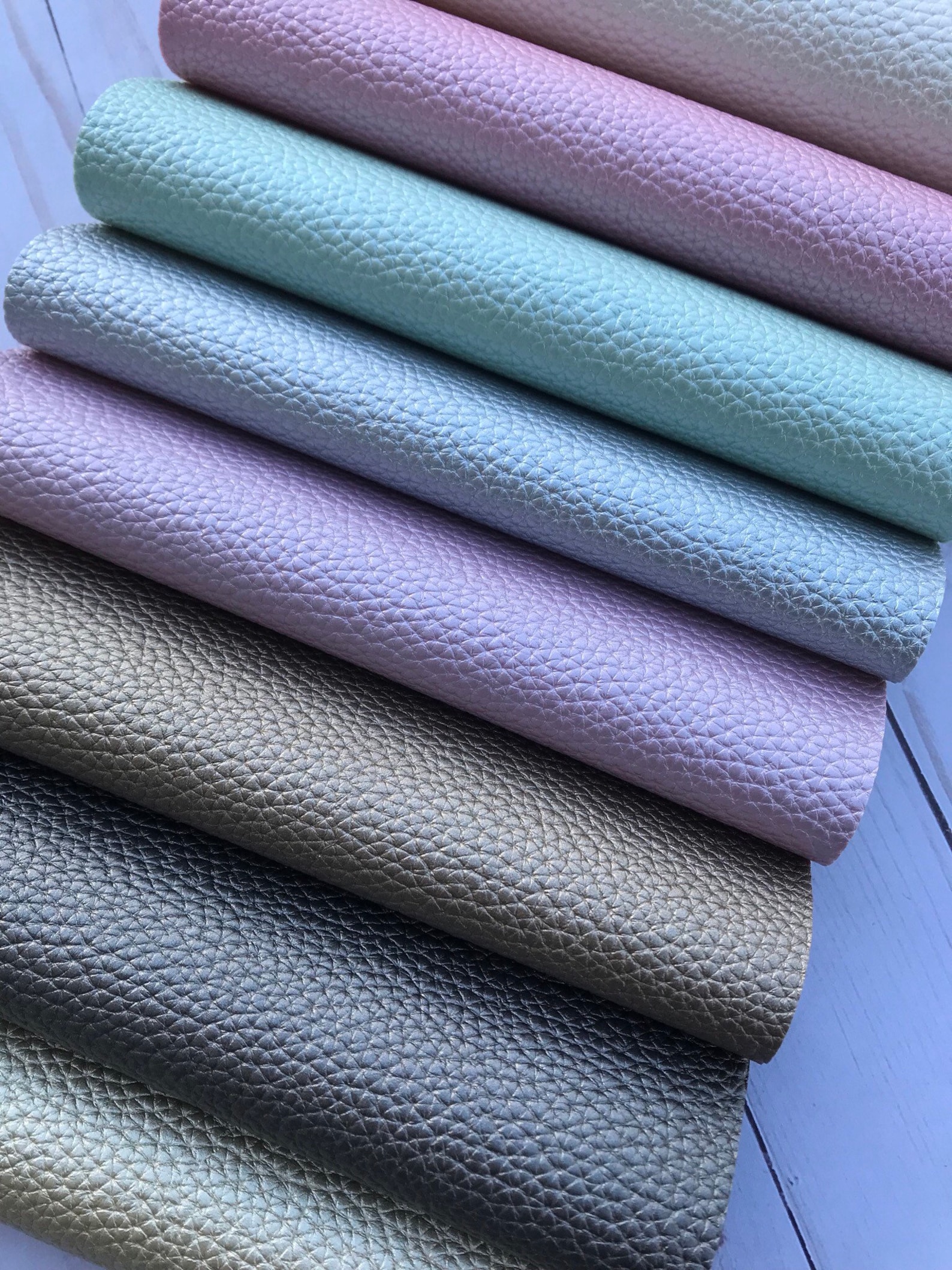 Pearl Litchi Design Faux Leather. Faux Leather Pearl Leather. | Etsy