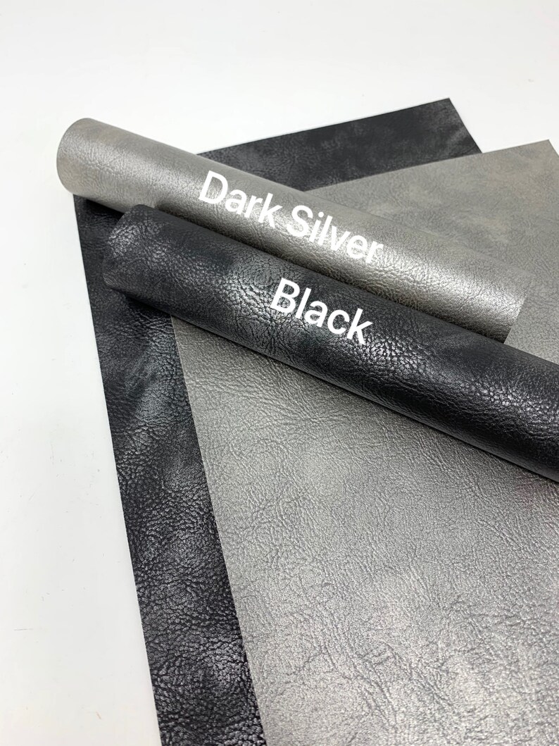 Metallic Faux Leather Sheets. Texture Leather Sheet. Craft | Etsy