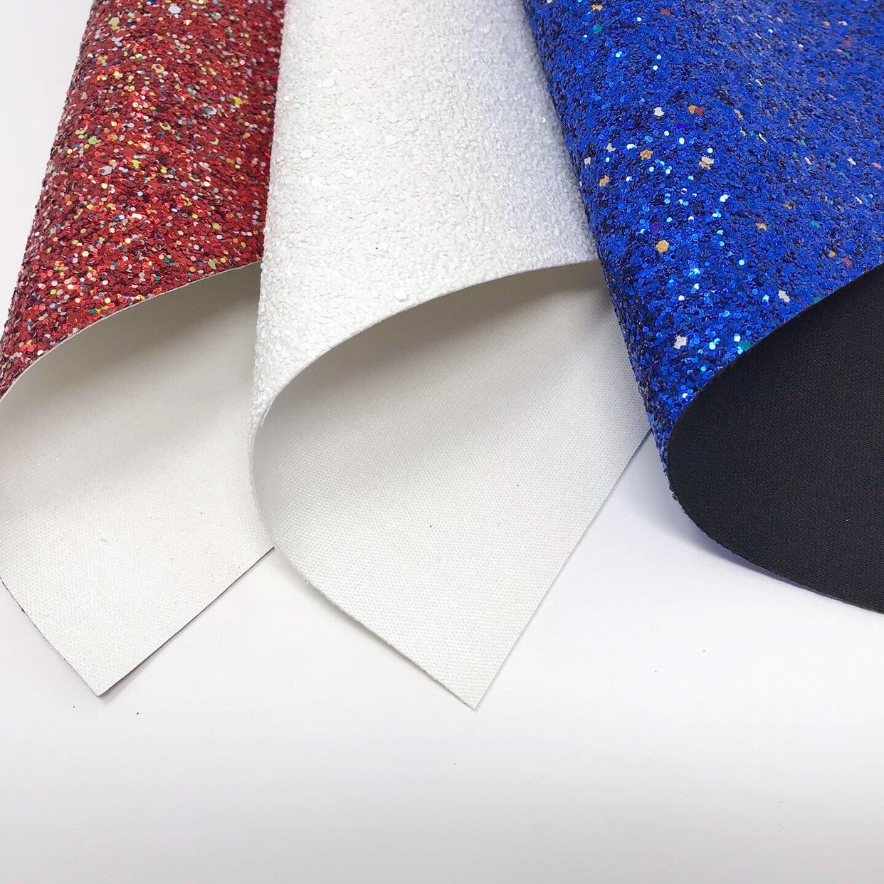 Red White and Blue chunky glitter sheets. Glitter sheets | Etsy