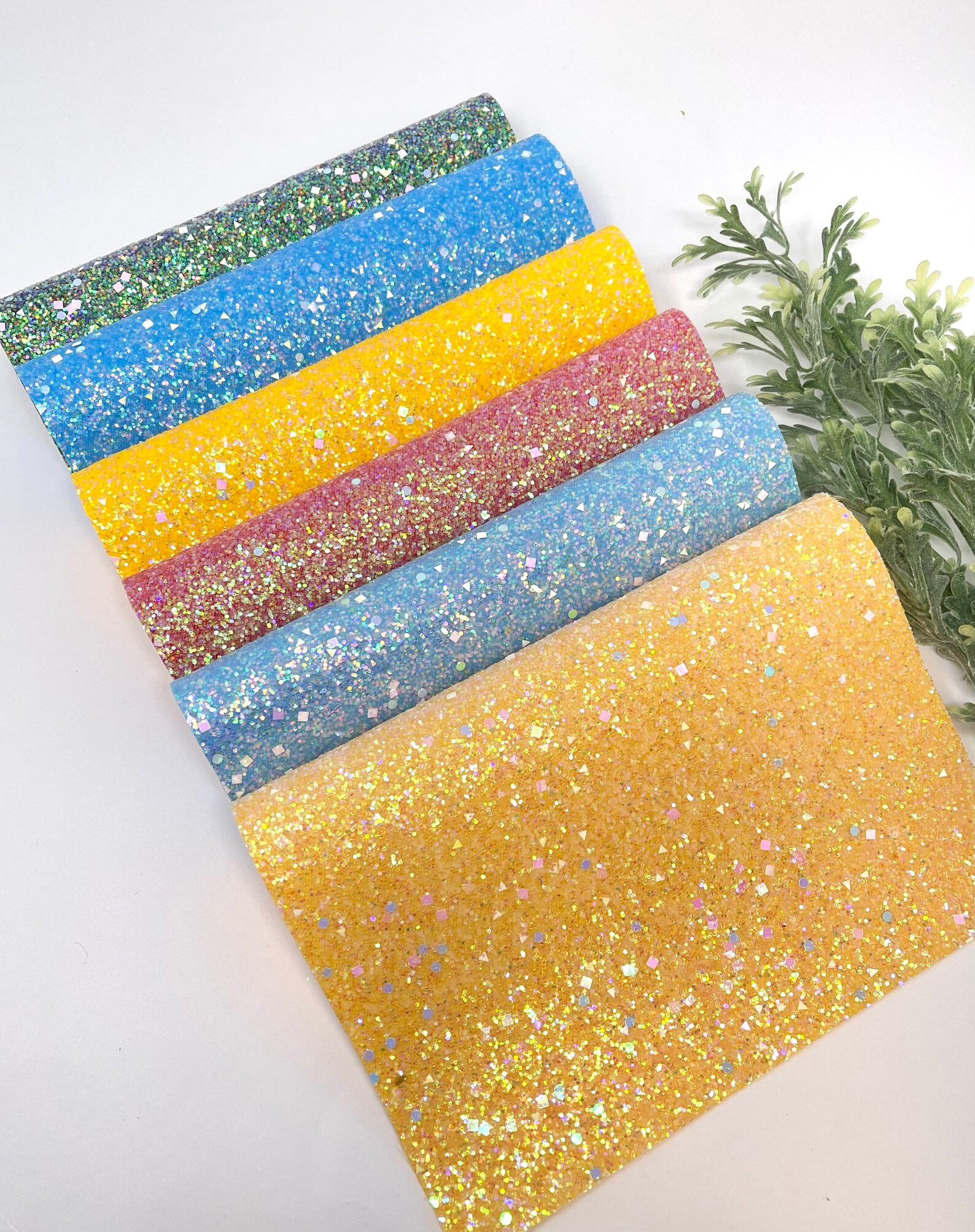 Glitter Sheets. Chunky Glitter Sheets. Canvas Backing Craft - Etsy