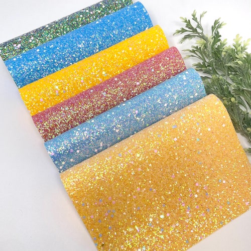 Glitter Sheets. Chunky Glitter Sheets. Canvas Backing Craft - Etsy