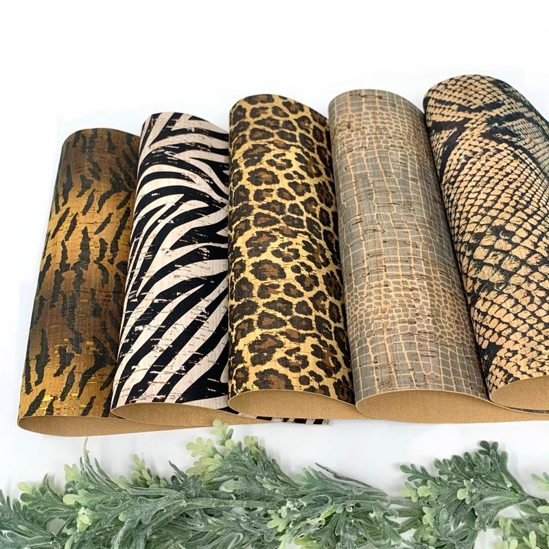 Leopard Cork Sheet Fabric - Etsy