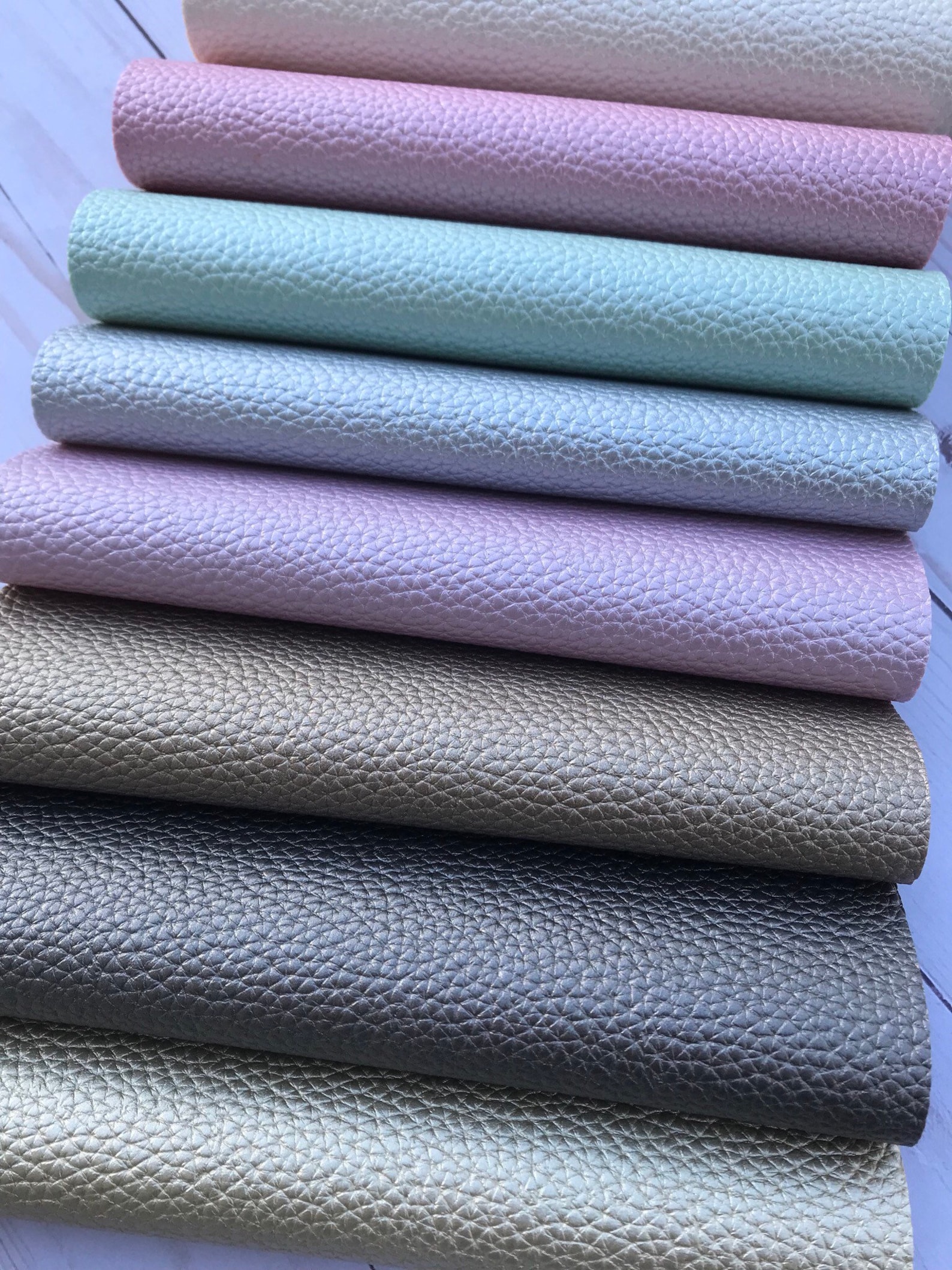 Pearl Litchi Design Faux Leather. Faux Leather Pearl Leather. | Etsy