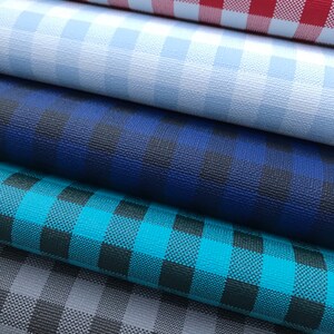 Buffalo Plaid Leather Sheets 8 Different Collors, Small Print, PVC ...
