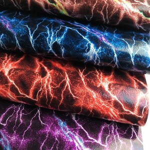 Lightning Design Faux Leather, Smooth Design Faux Leather, Faux Leather ...