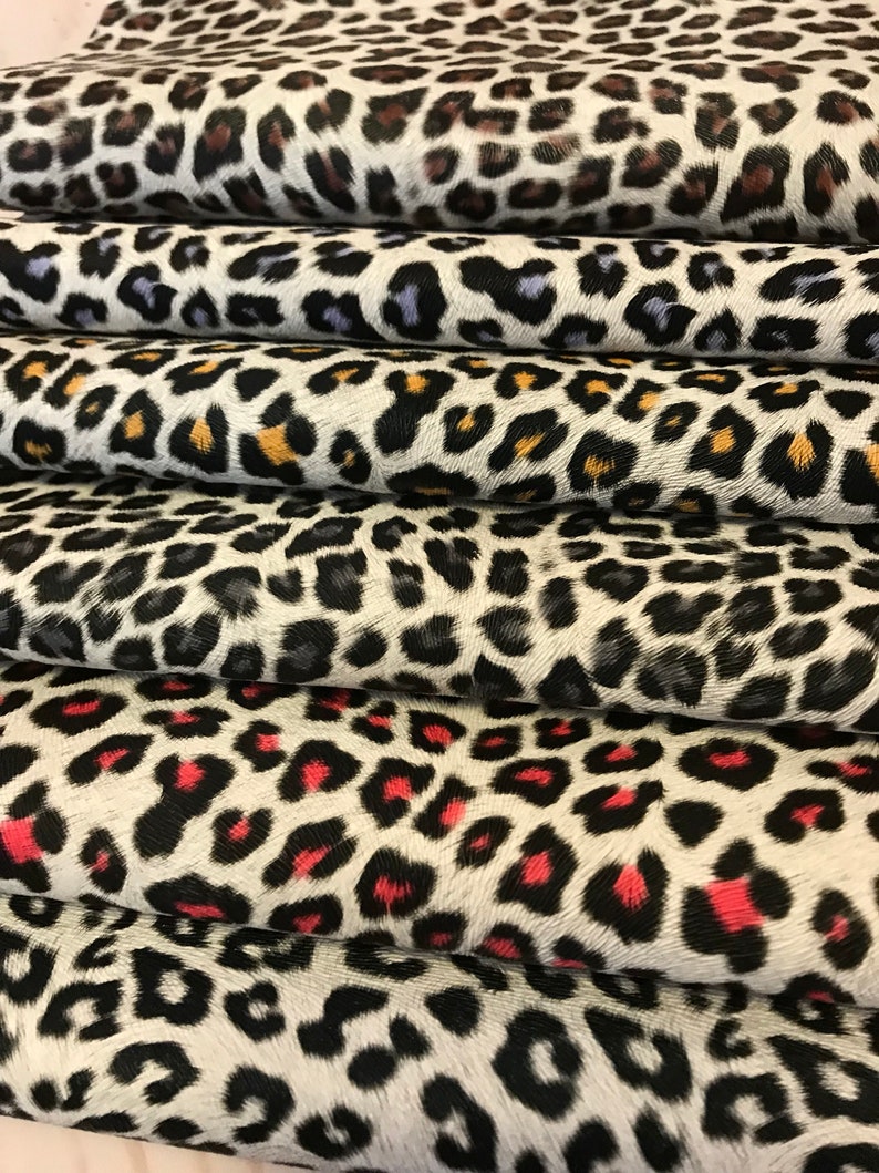 LEOPARD PVC Leather Sheets. Leopard Print Leather Sheets. | Etsy