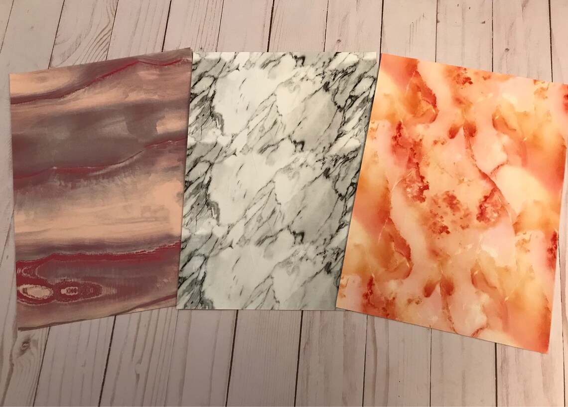 Marble Pvc Leather Sheets. Leather Supplies Craft Supplies - Etsy