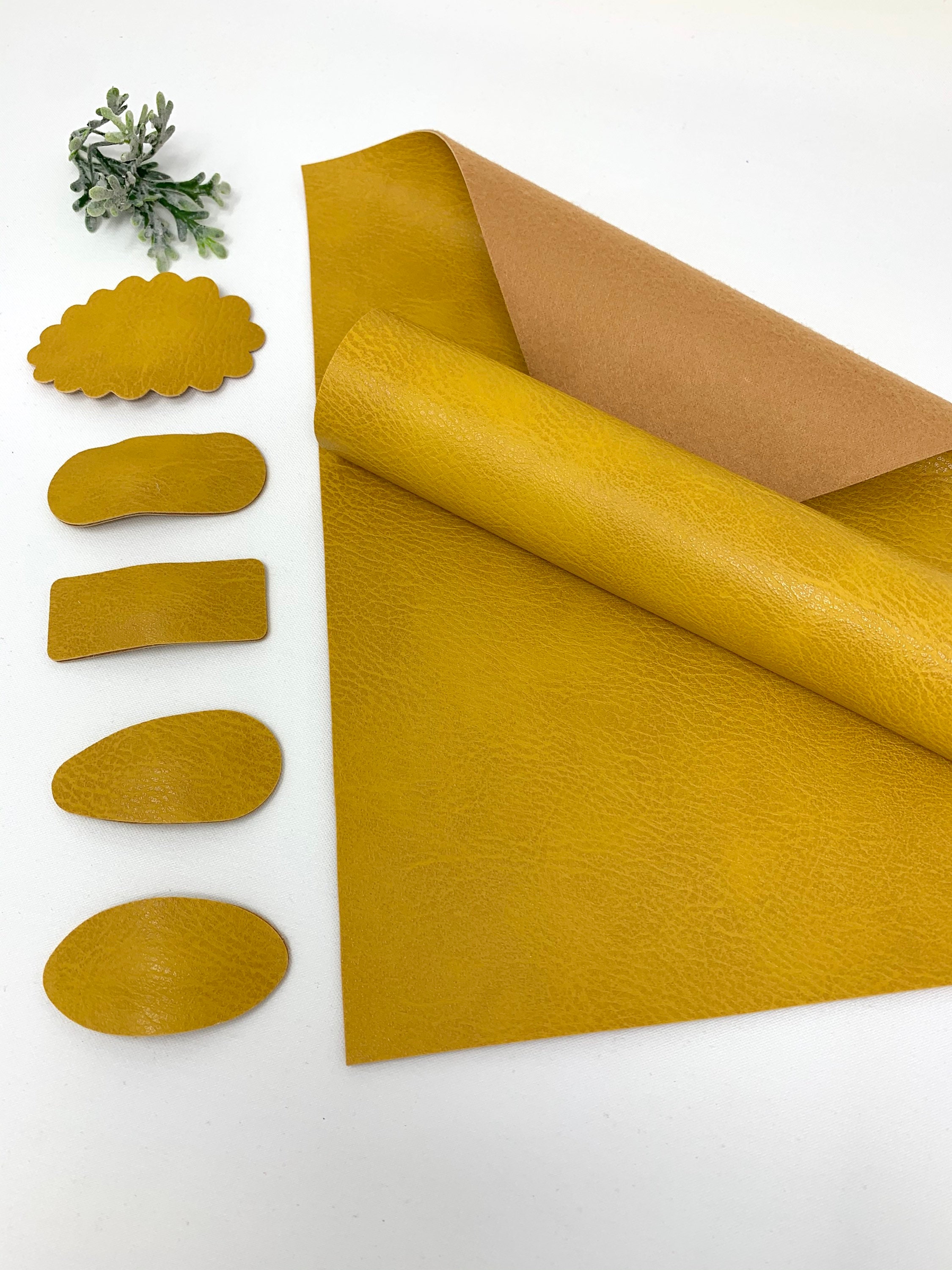 Mustard Yellow. Texture Faux Leather Sheet. Faux Lether Sheet. - Etsy