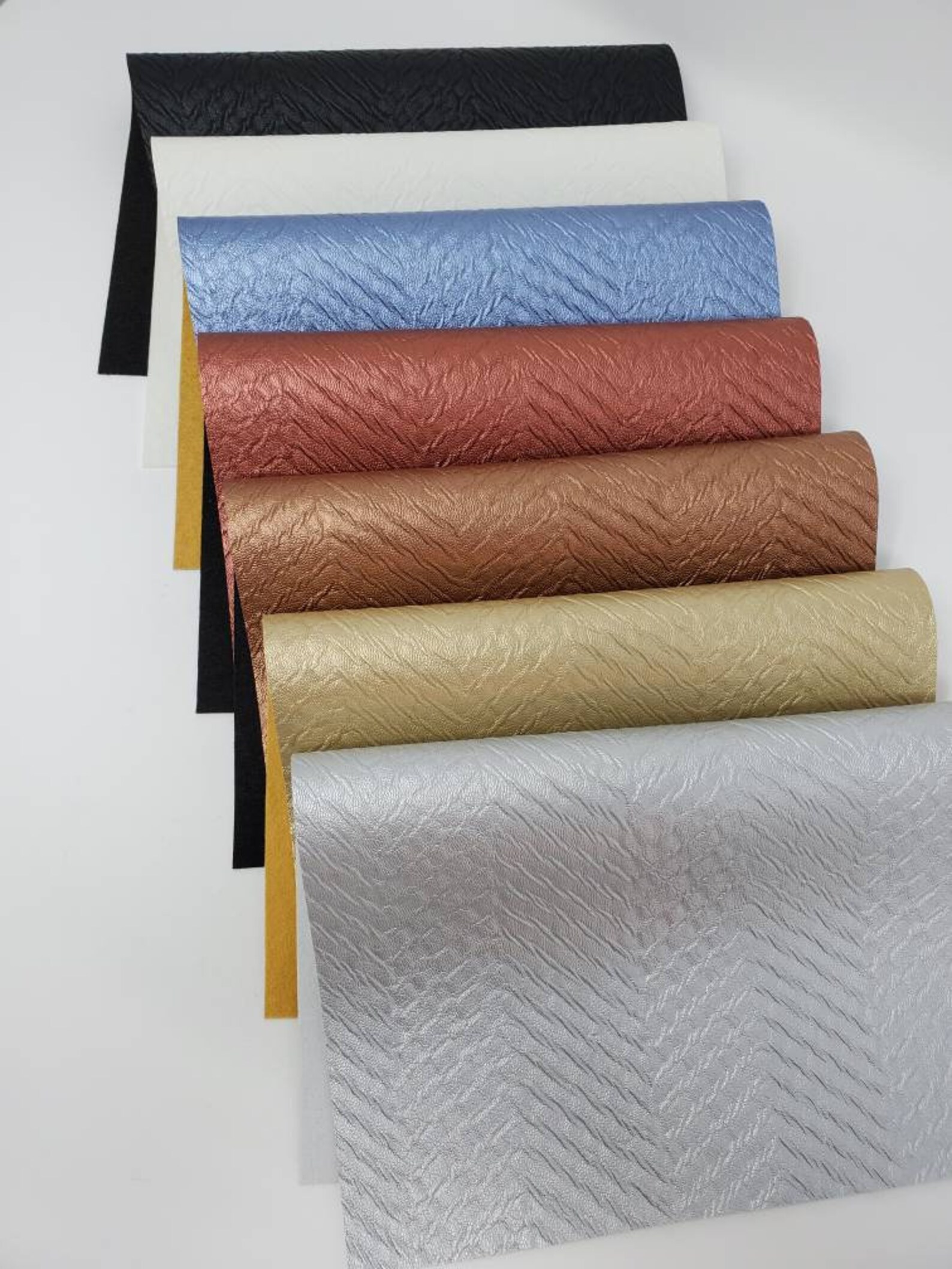 METALLIC Texture Leather. Faux Leather Sheets. Faux Leather. - Etsy