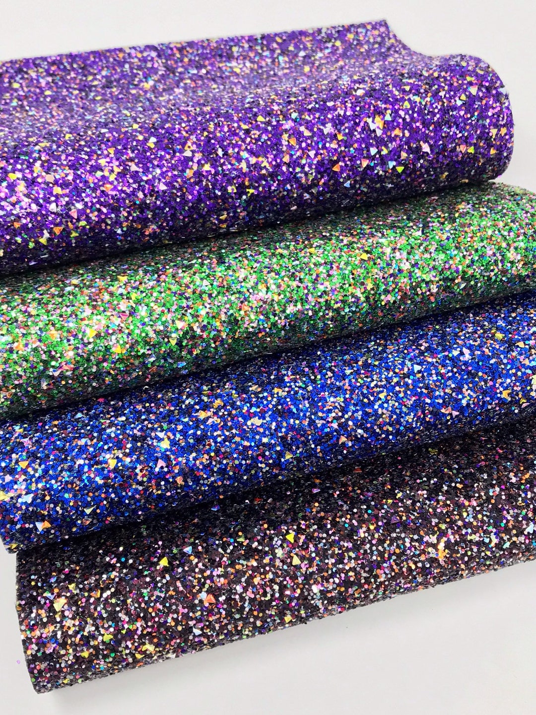 Multi Colored Chunky Glitter Sheet: Craft & Hair Bow Supplies - Etsy
