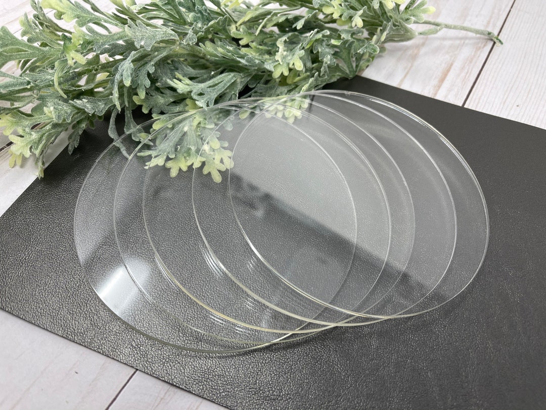5" Clear Acrylic Circle Discs: DIY Craft Supplies - Etsy