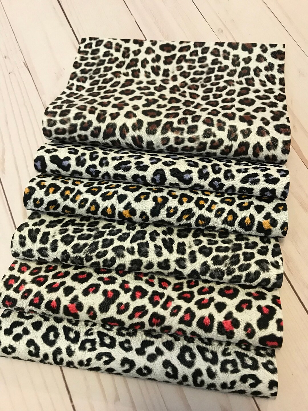 LEOPARD PVC Leather Sheets. Leopard Print Leather Sheets. Graft ...