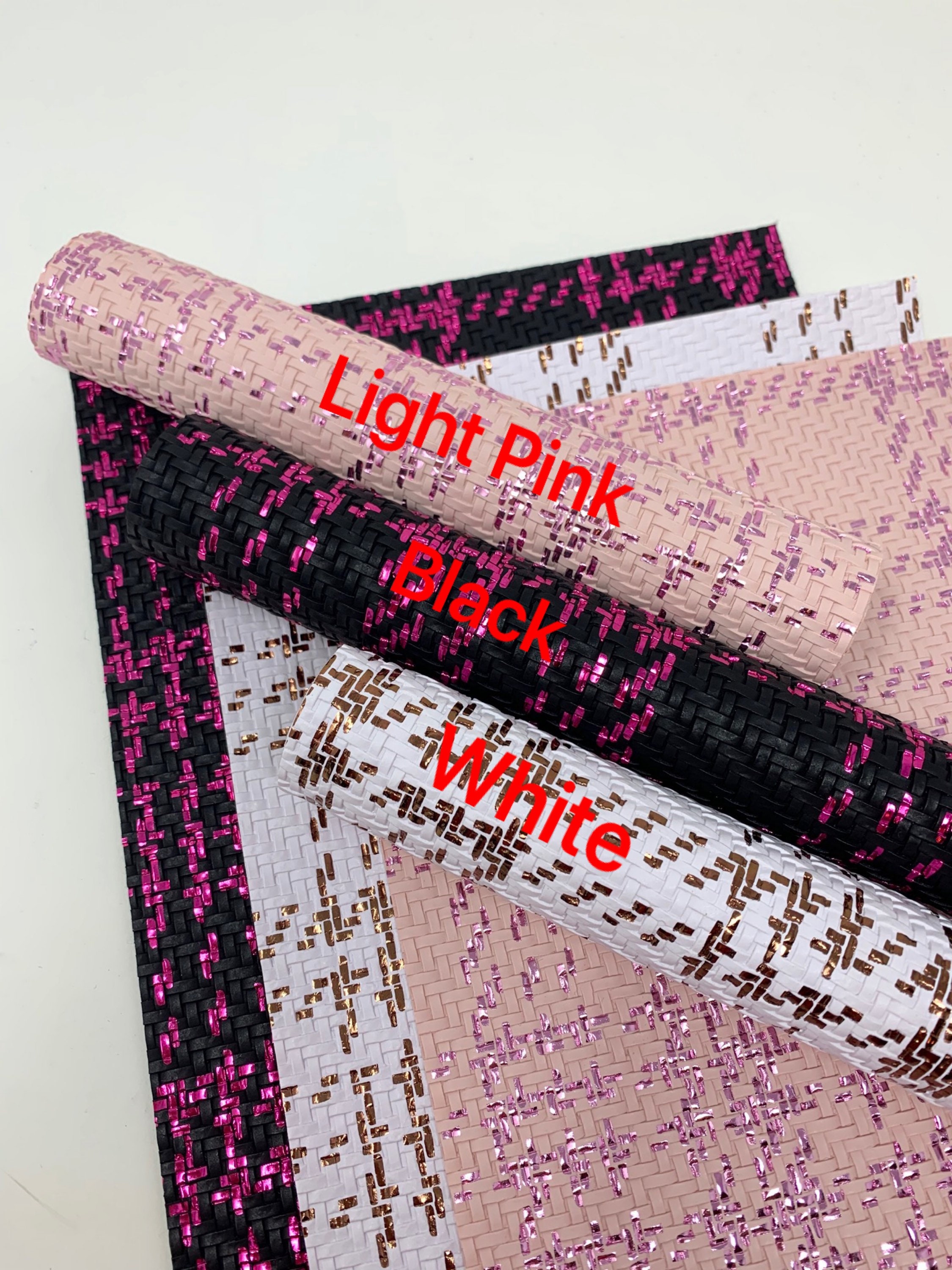 MINI BASKETWEAVE Texture With Painting on It Faux Leather - Etsy