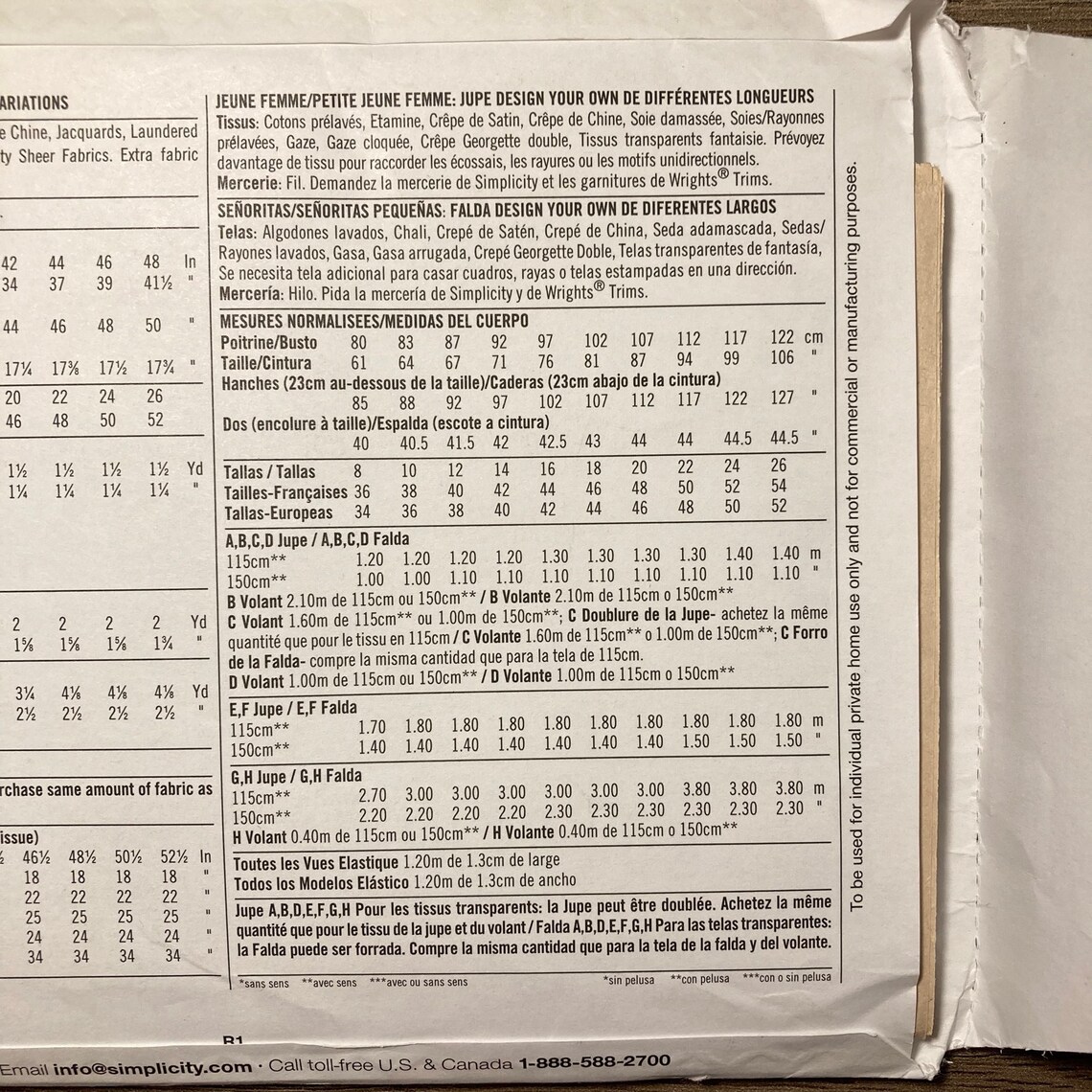 Simplicity 4138 Sewing Pattern | Skirt Sewing Patterns | Size K5 (8, 10 ...