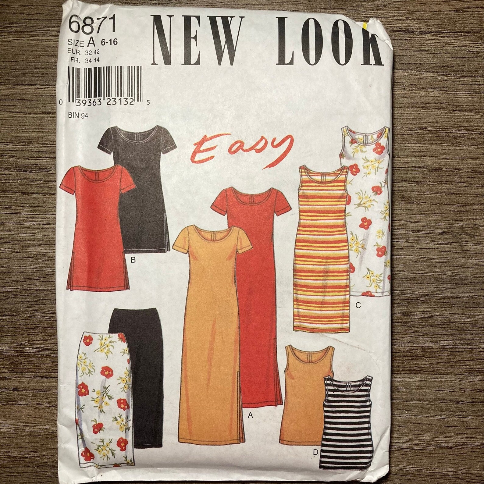 Simplicity New Look 6871 Sewing Pattern | Dress, Skirt, and Top Sewing ...
