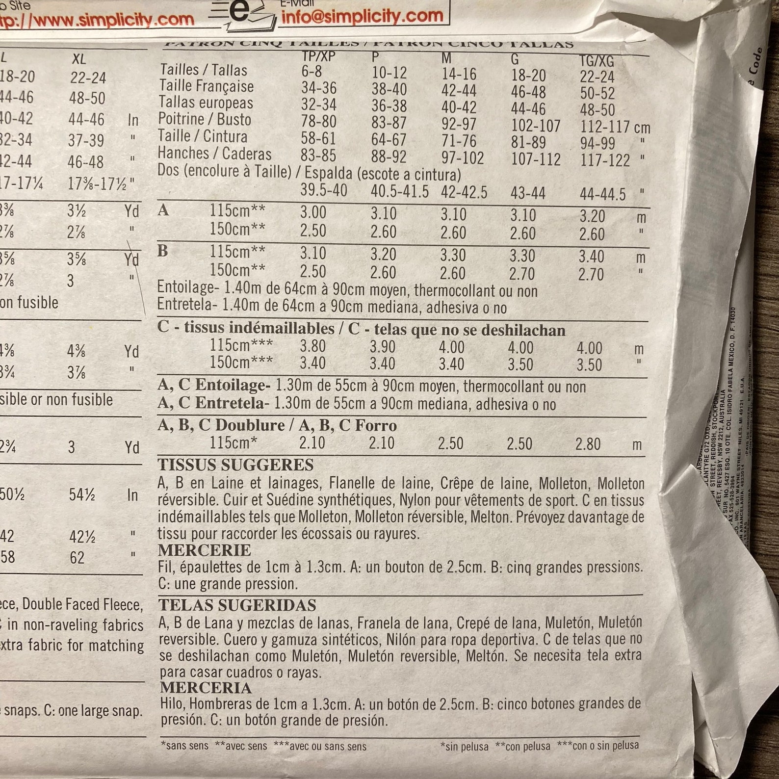 Simplicity New Look 6020 Sewing Pattern Coat Sewing Pattern - Etsy