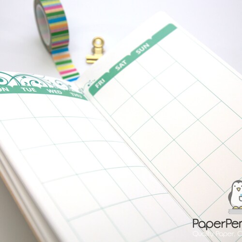 Midori Insert Daily Calendar Regular Wide B6 Personal A6 - Etsy