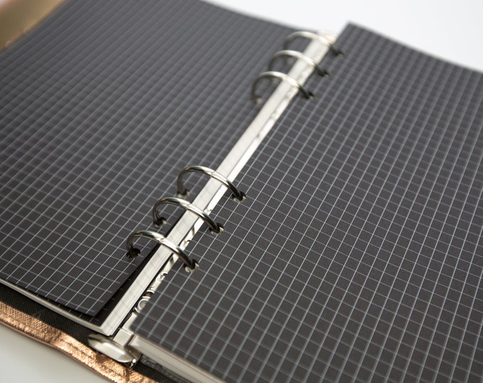 Travelers Notebook Insert With Black Paper in Passport, B7, Pocket, A6 ...