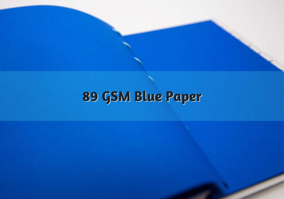 D009: Blue Paper 89 GSM 25 Sheets Disc Bound - Etsy