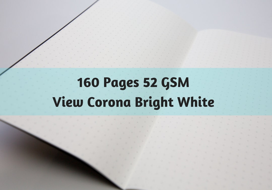 S010: View Corona Bright White Paper 52 GSM 160 Pages Notebook - Etsy