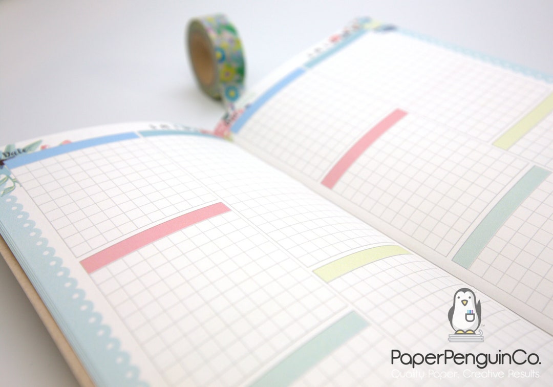 3 BOOK BUNDLE Midori Insert Daily Calendar Regular Wide B6 Personal A6 ...